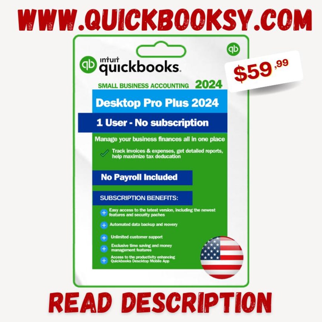 Quickbooks Desktop Pro 2024 - Official Lifetime Activation | Download ...
