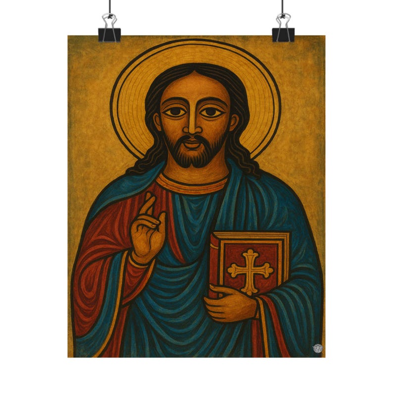 Jesus Christ Religious Art Poster: Matte Christian Home Decor - Etsy