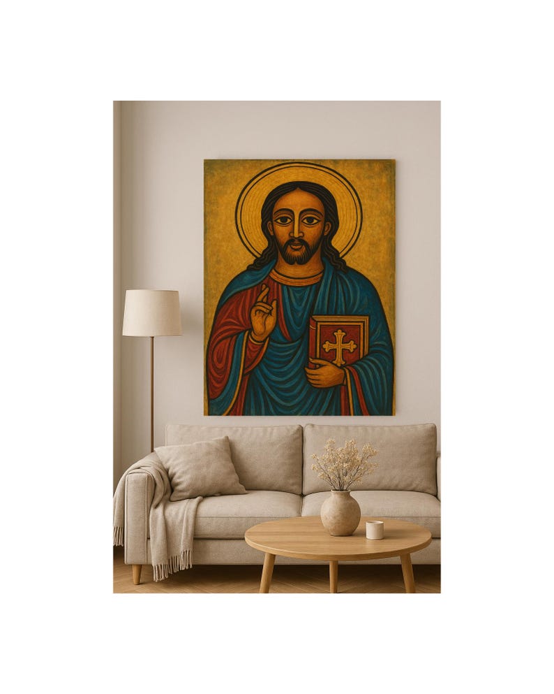Jesus Christ Religious Art Poster: Matte Christian Home Decor - Etsy