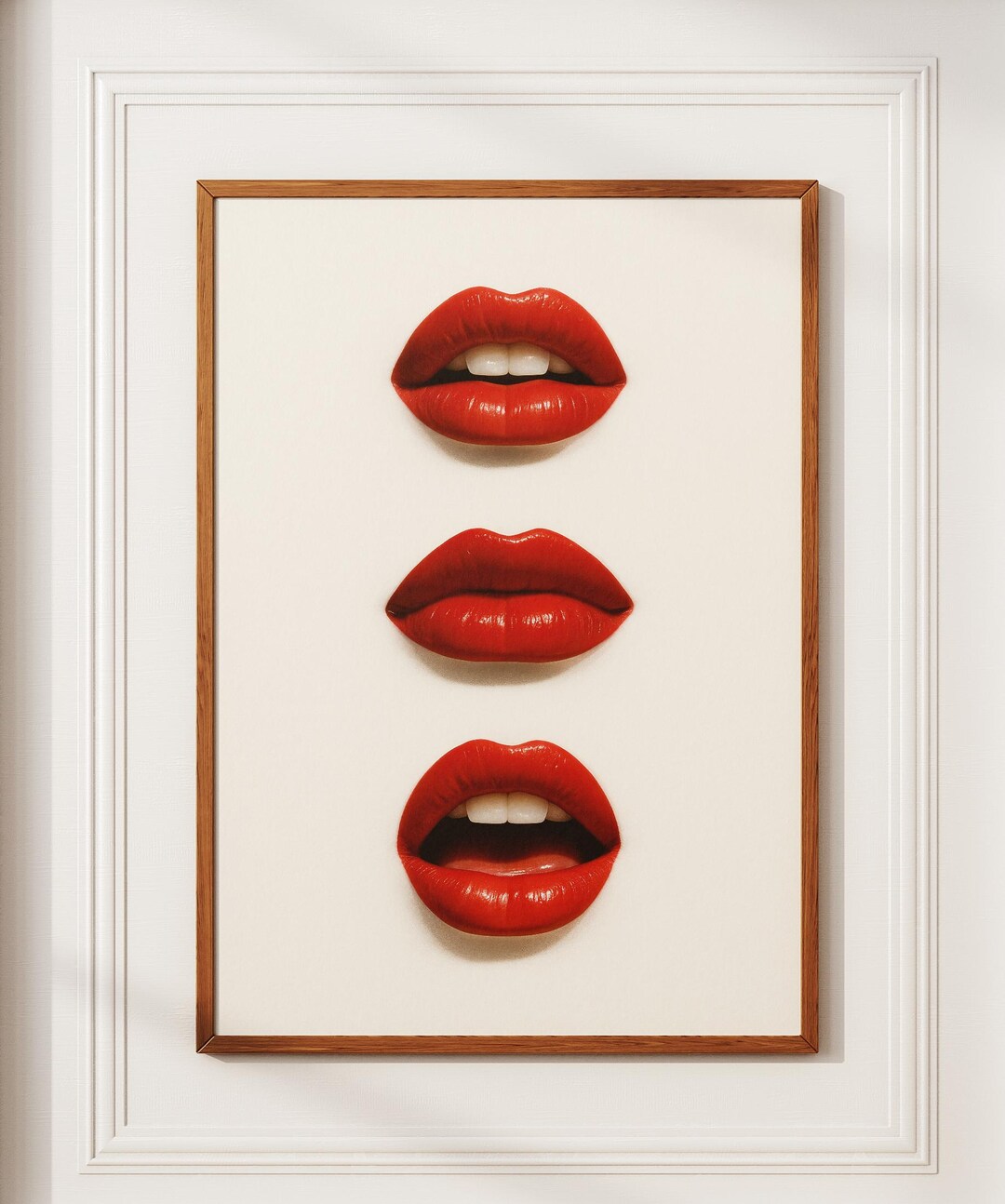 Kiss Lips Print, Kiss Lips Print, College Apartment, Dorm Room Decor ...