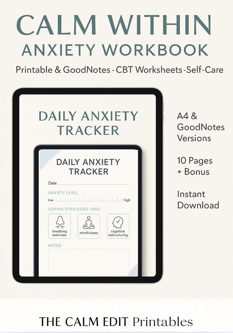 Mental Health Starter Kit – Anxiety Workbook + Self-help Ebook | CBT ...