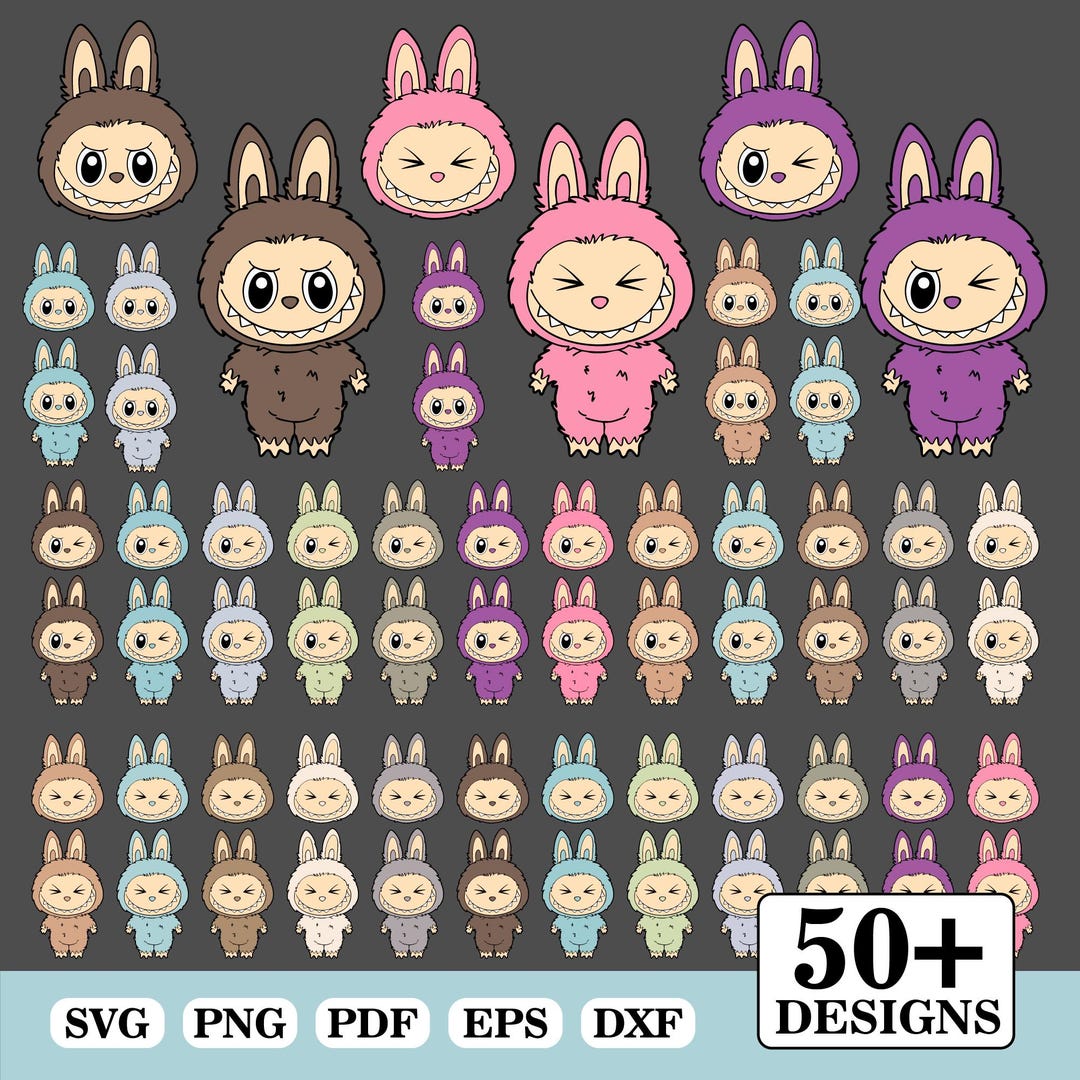 Labubu Designs PNG, Labubu Clipart, Labubu PNG, Cute Labubu Vector ...