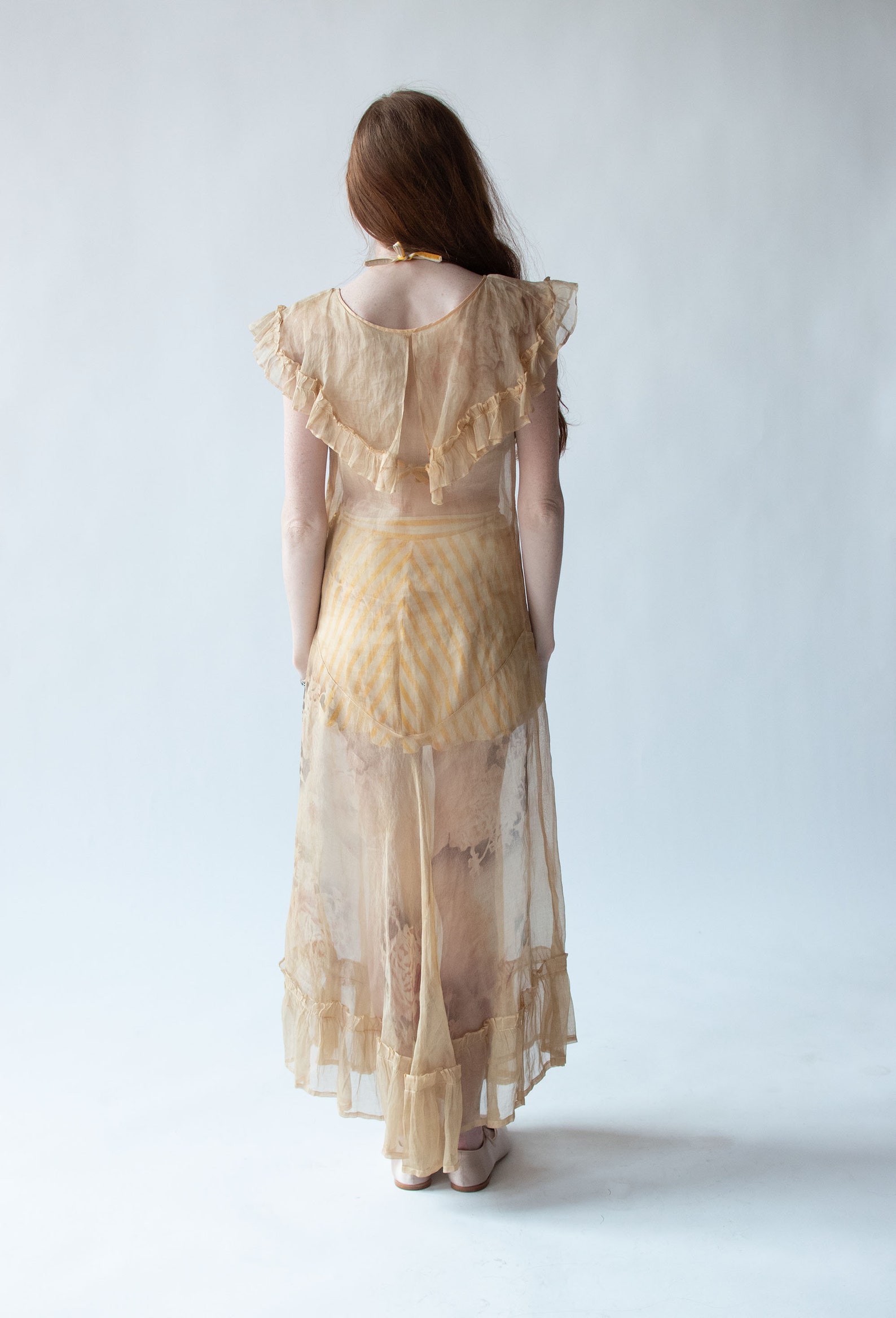 1920s Ghost Floral Dress - Etsy
