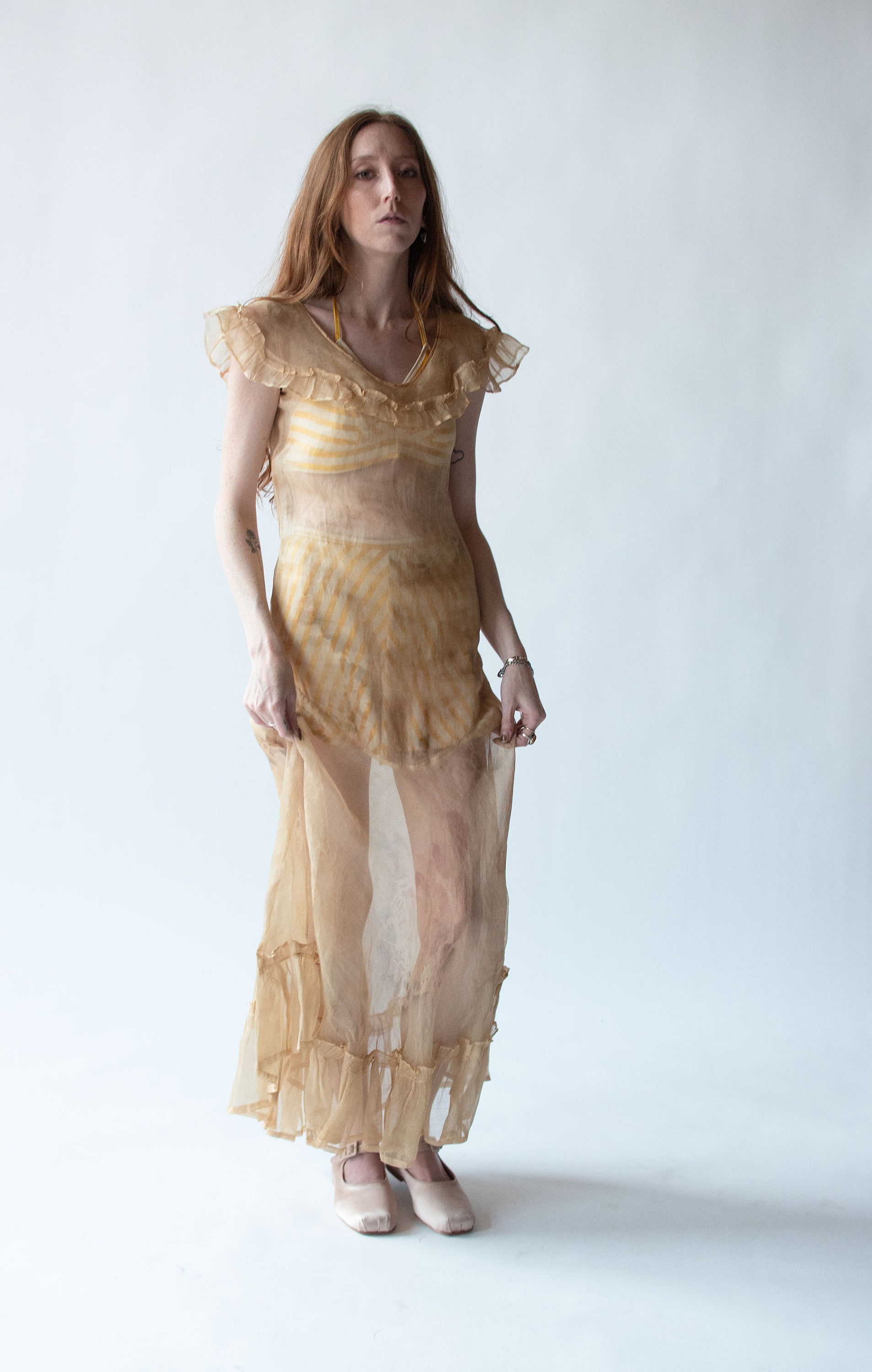 1920s Ghost Floral Dress - Etsy