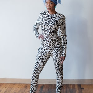1980s Leopard Print Unitard Norma Kamali - Etsy