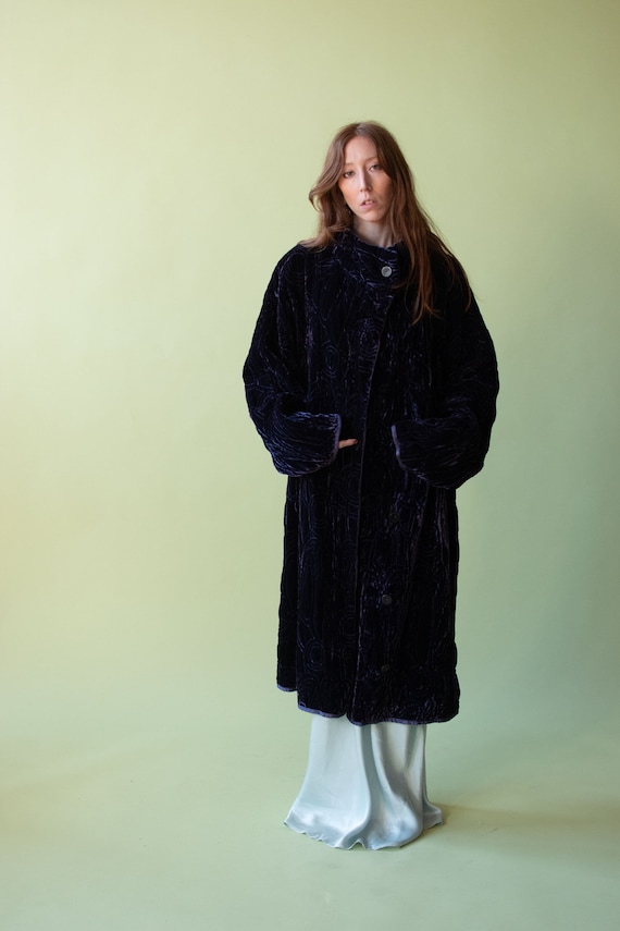 Quilted Velvet Coat | Ghost - Gem