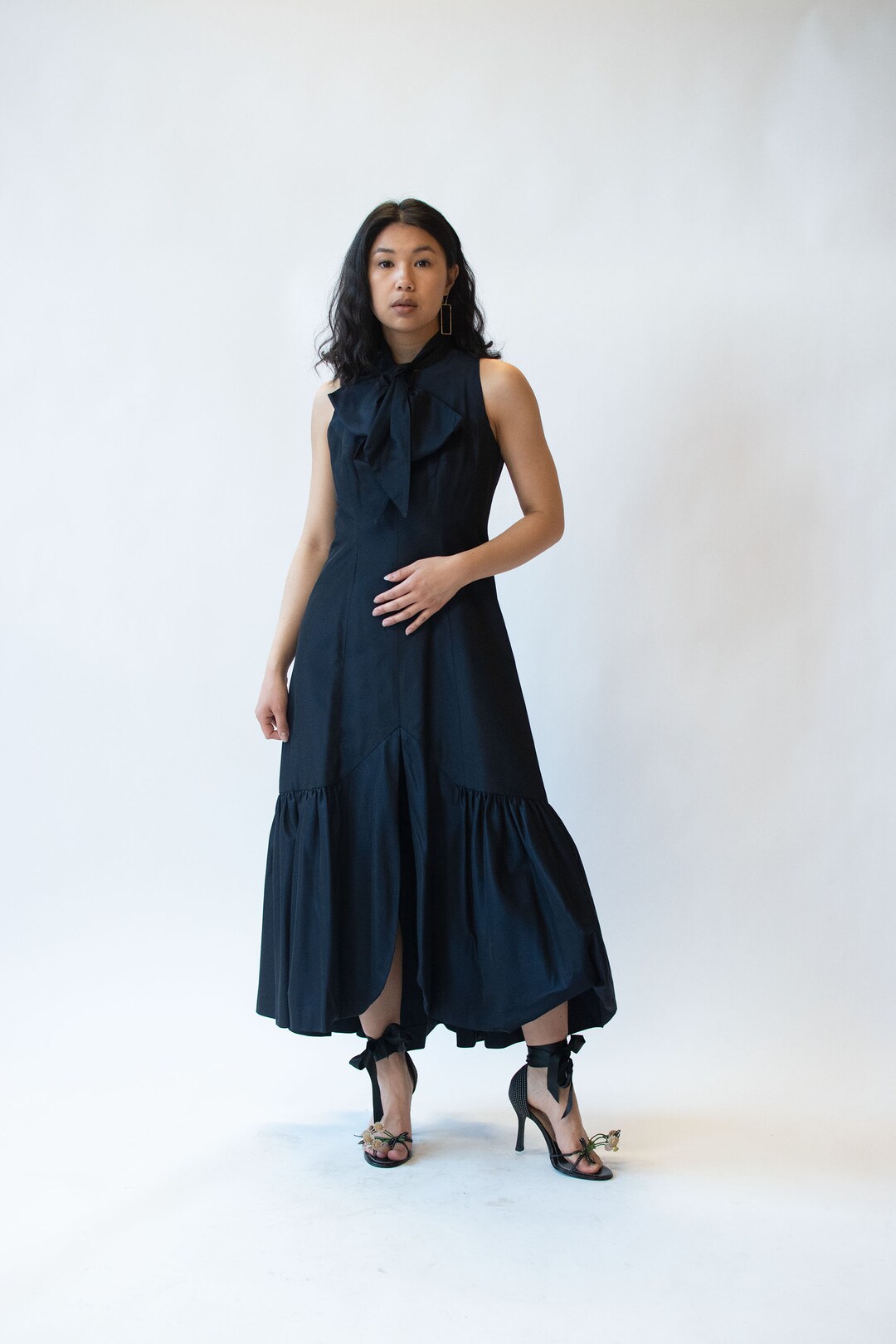 1960s Navy Blue Dress Alan Phillips - Etsy