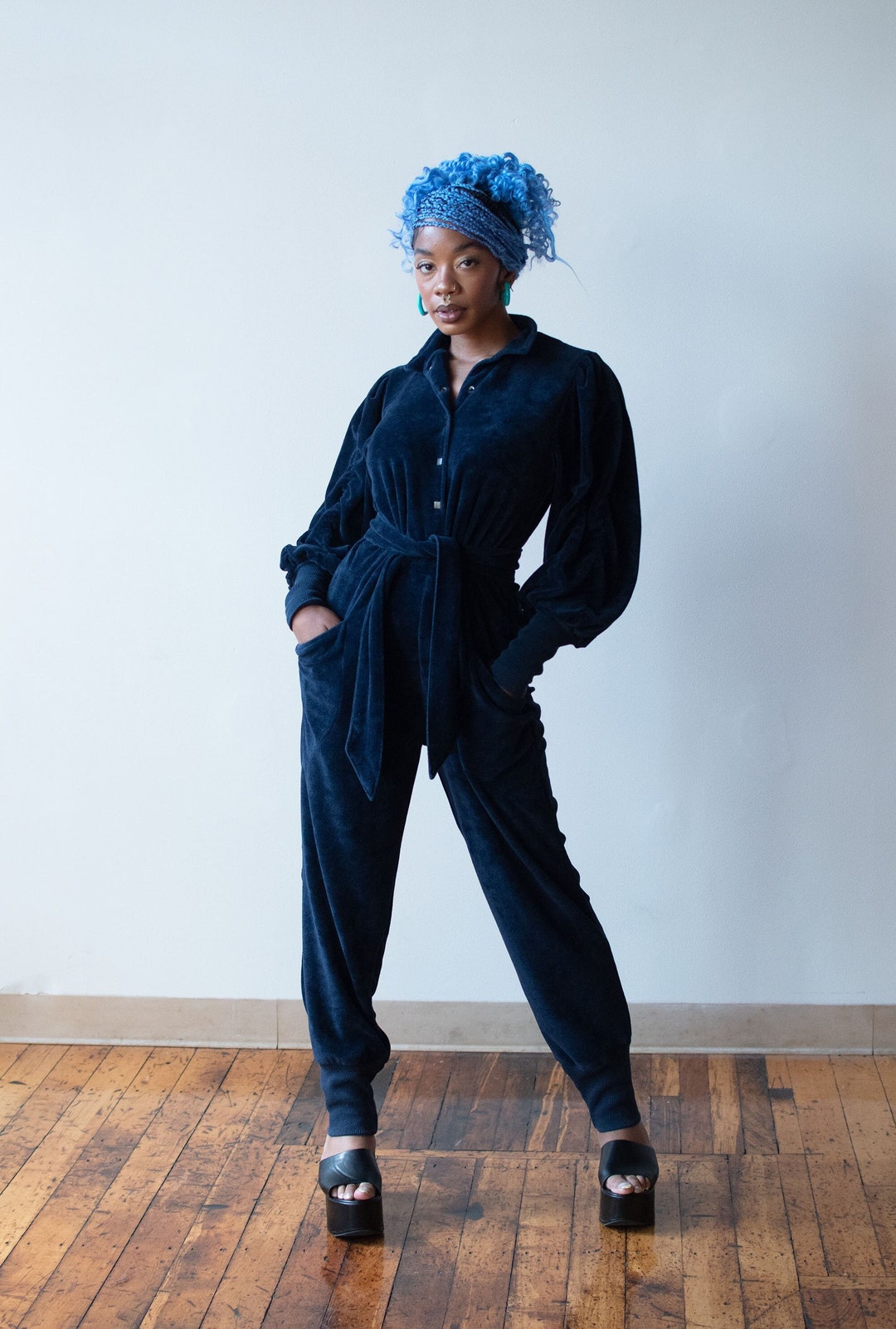 1980s Terry Jumpsuit | Le Gym by Marco Fellini - Etsy