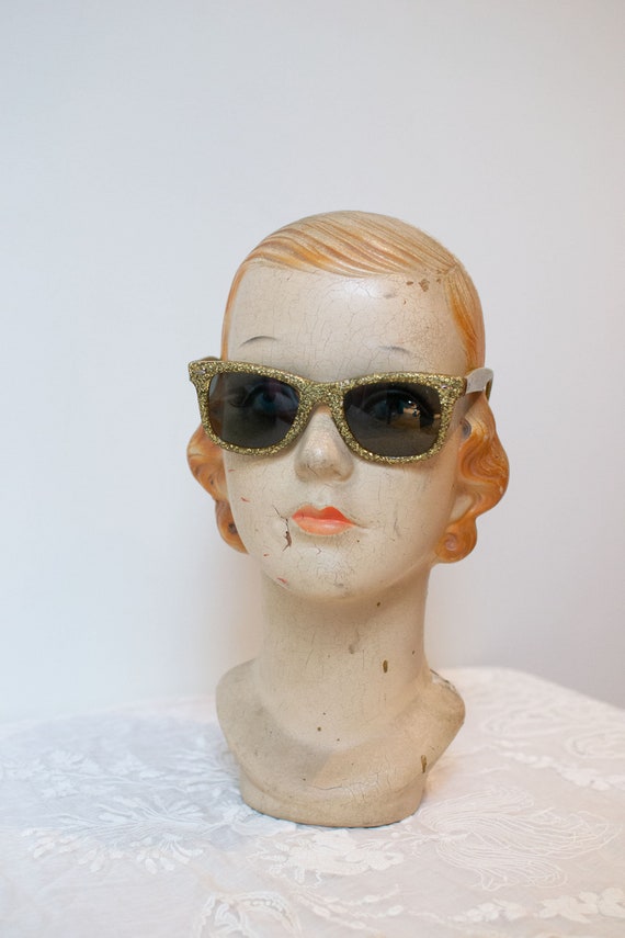 Guess Sunglasses Gold Glitter Gem