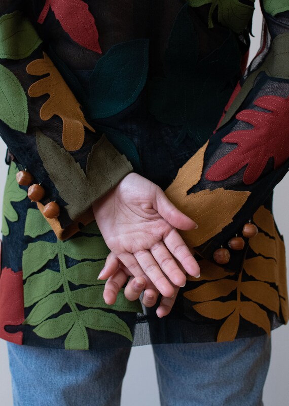 1990s Leaf Blazer | Moschino Cheap & Chic - Gem