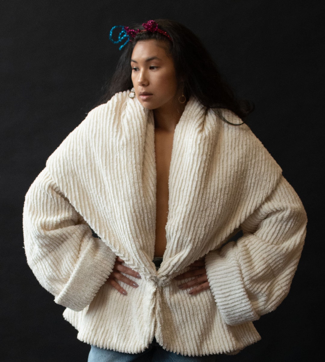 1980s Chenille Coat Norma Kamali - Etsy