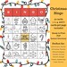 Christmas Bingo Game Printable, 30 Unique Cards + Call Sheet - Etsy