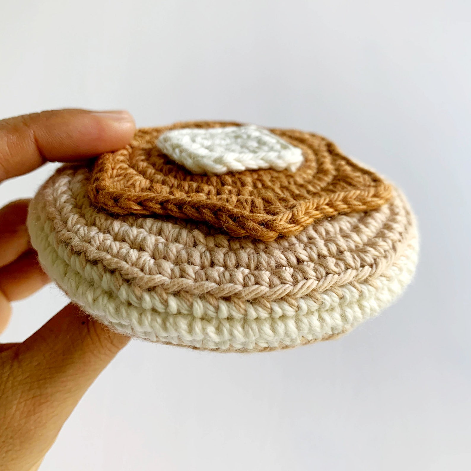 Crochet Pattern: Butter and Syrup Pancake by Luluslittleshop | Etsy