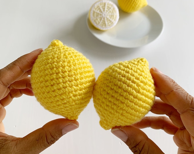 Crochet Pattern: Lemon whole and Half by Luluslittleshop - Etsy