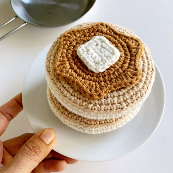 Crochet Pattern: Butter and Syrup Pancake by Luluslittleshop - Etsy