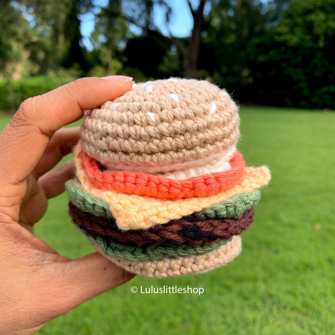 Crochet Pattern: Hamburger - by Luluslittleshop - Etsy