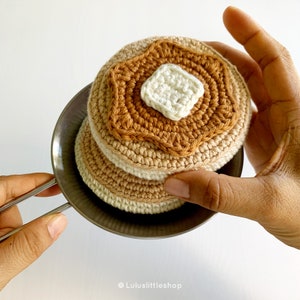 Crochet Pattern: Butter and Syrup Pancake by Luluslittleshop - Etsy