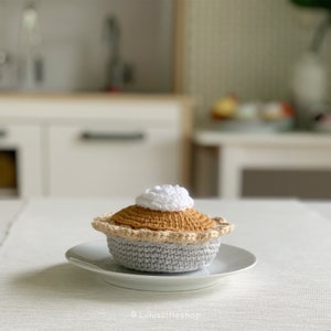 Crochet Pattern: Mini Pumpkin Pie - by Luluslittleshop - Etsy
