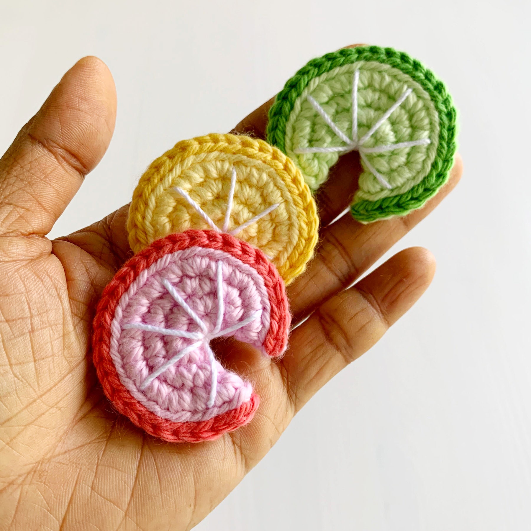 Crochet Patterns: Lime whole and Half Cup of Juice and - Etsy