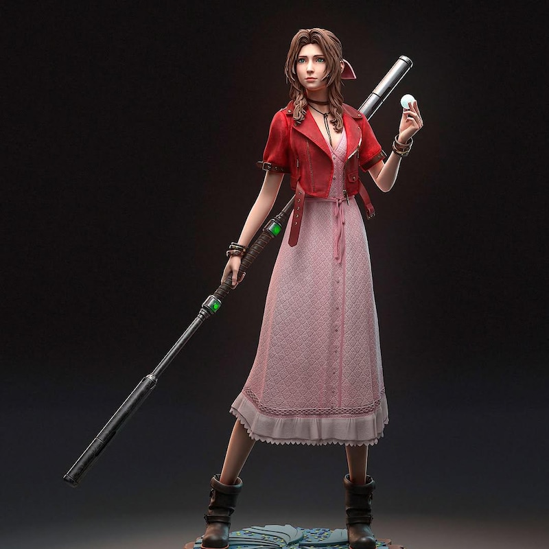 Painted Aerith Figure - Etsy