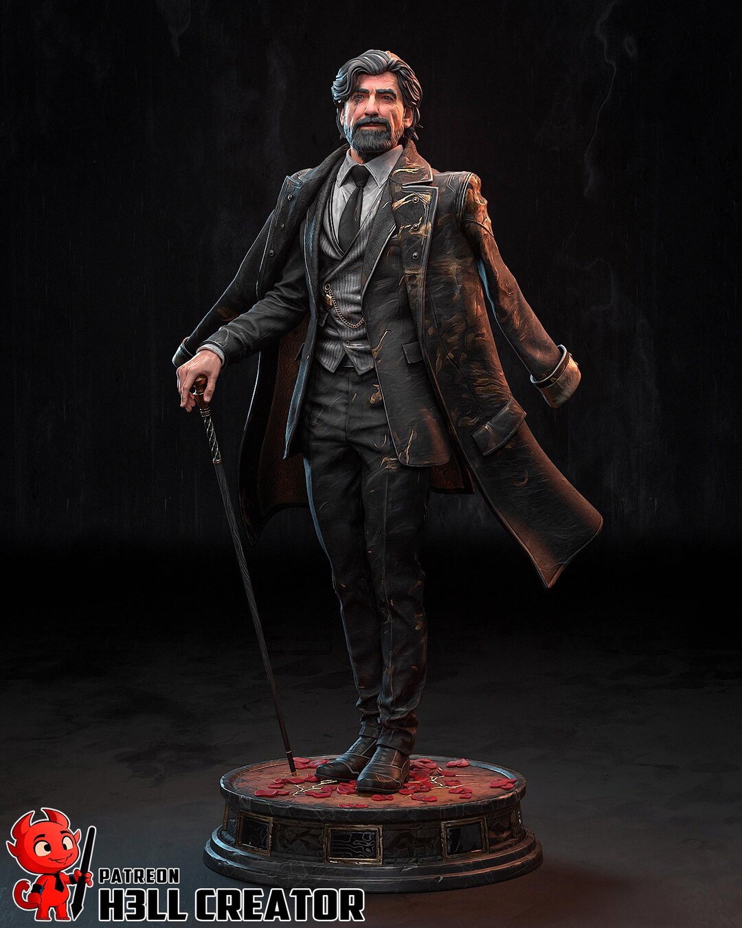 Renoir 200mm Hand Painted Resin Figure – Collectible Display Statue - Etsy
