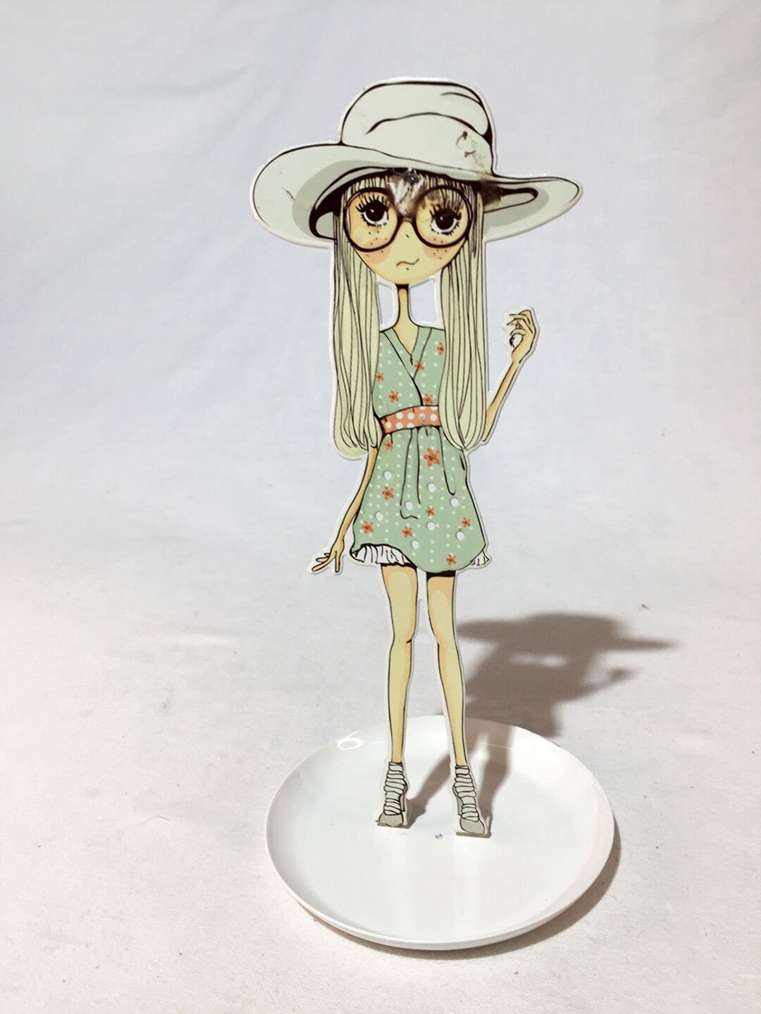 Vintage Wide Eye Margaret Keane Lonely Lisa Japanese Takara Ring Holder ...