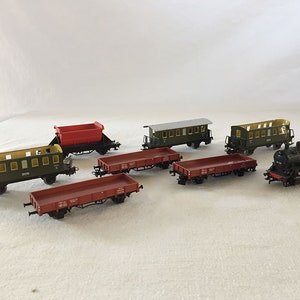 1960s Vintage Antique MARKLIN West Germany Toy TRAIN Tin Plate Plastic ...