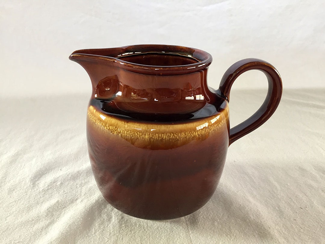 Vintage 1920-1930s Swiss/german Pottery Artist BAUHAUS Brown Wine Water ...