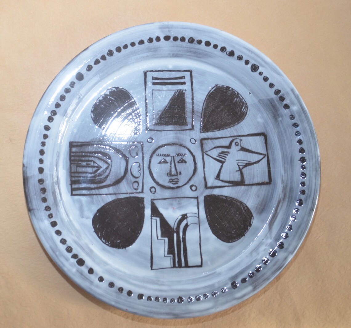 1940s-50s Vintage SWISS GERMAN Pottery Artist Handarbeit Handmade ...
