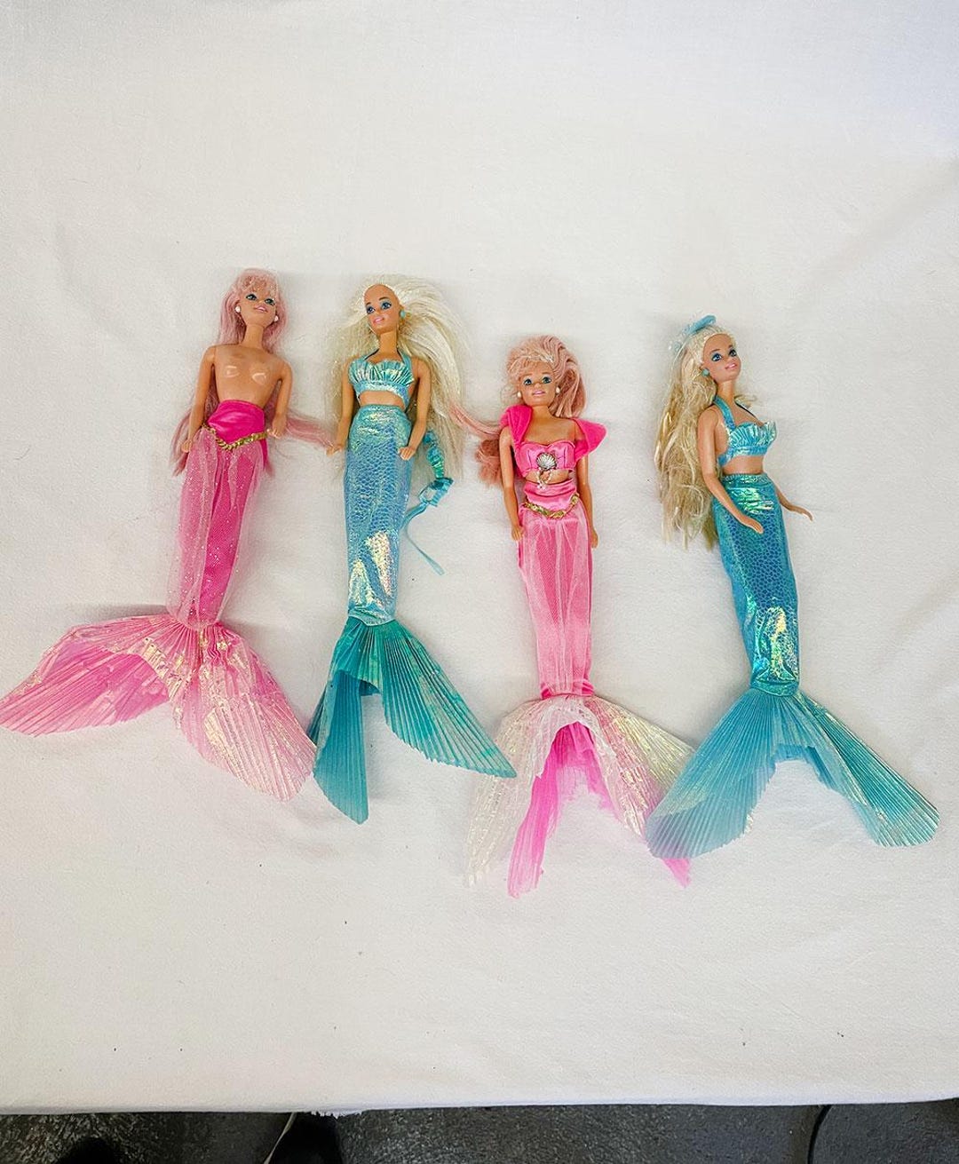 Four (4) 1991 1990s Barbie Mermaids Vintage Original BARBIE Doll ...