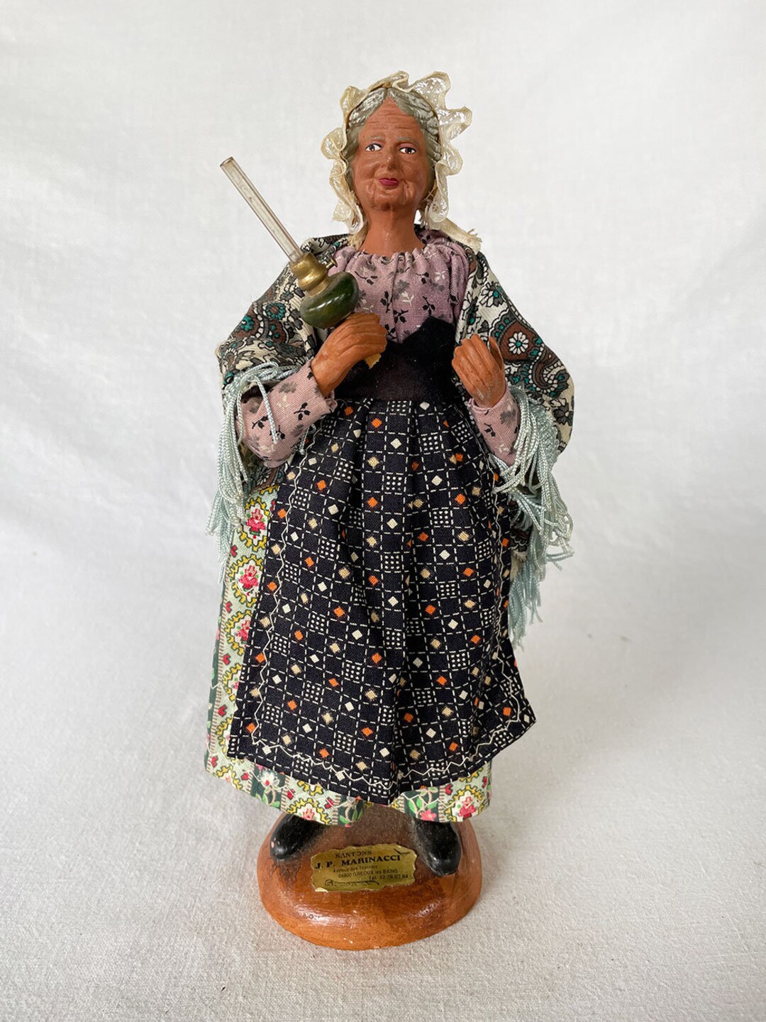 Old Lady SANTON Antique Breton Bretagne DOLL Terracotta Traditional ...