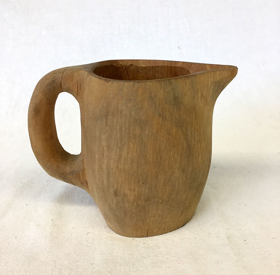 1920s-40s Arts & Craft Deco G. CHARPENTIER Wood Biomorphic Pitcher ...