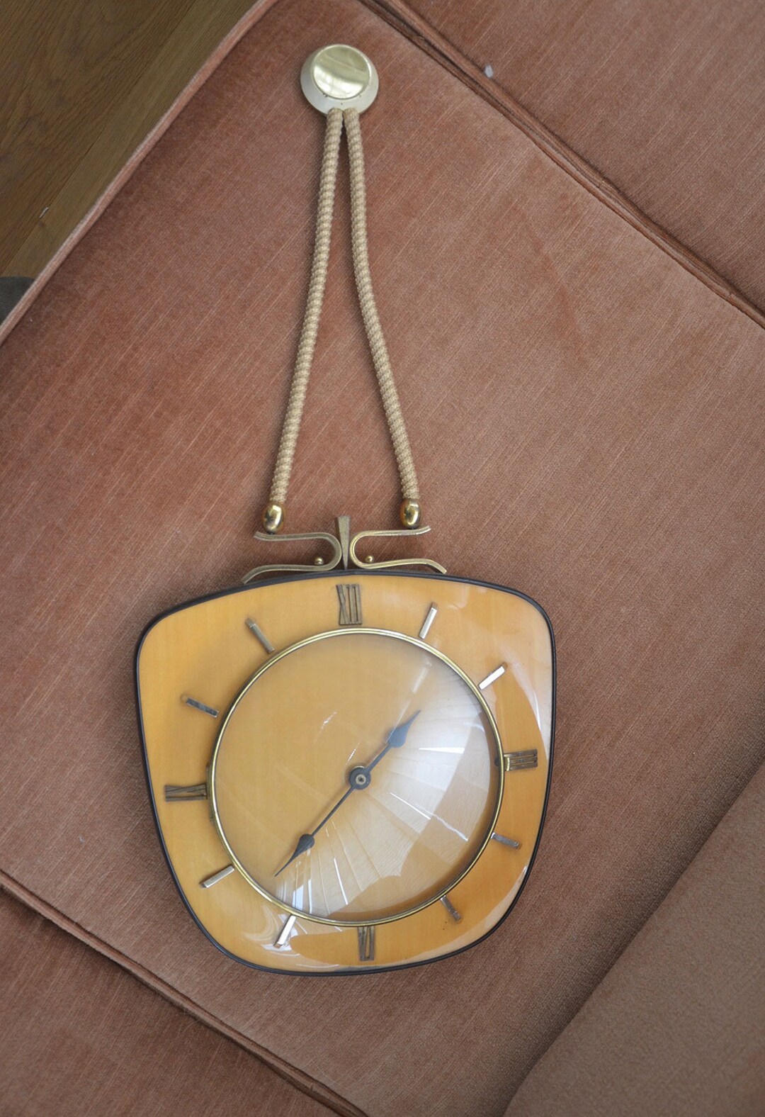 1950s Vintage Mid-century Modern BATTERY-OPERATED Kitchen Den CLOCK ...