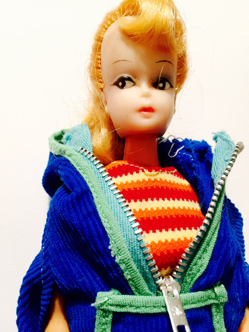 Authentic Vintage German Petra 1960s Barbie Vinyl Clone Poncho Corduroy ...