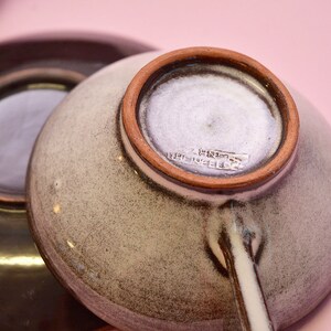 1920s-1940s Vintage SWISS Pottery Art Deco Artist Arnold ZAHNER RHEINFELDEN Teaset Violet Grey ...