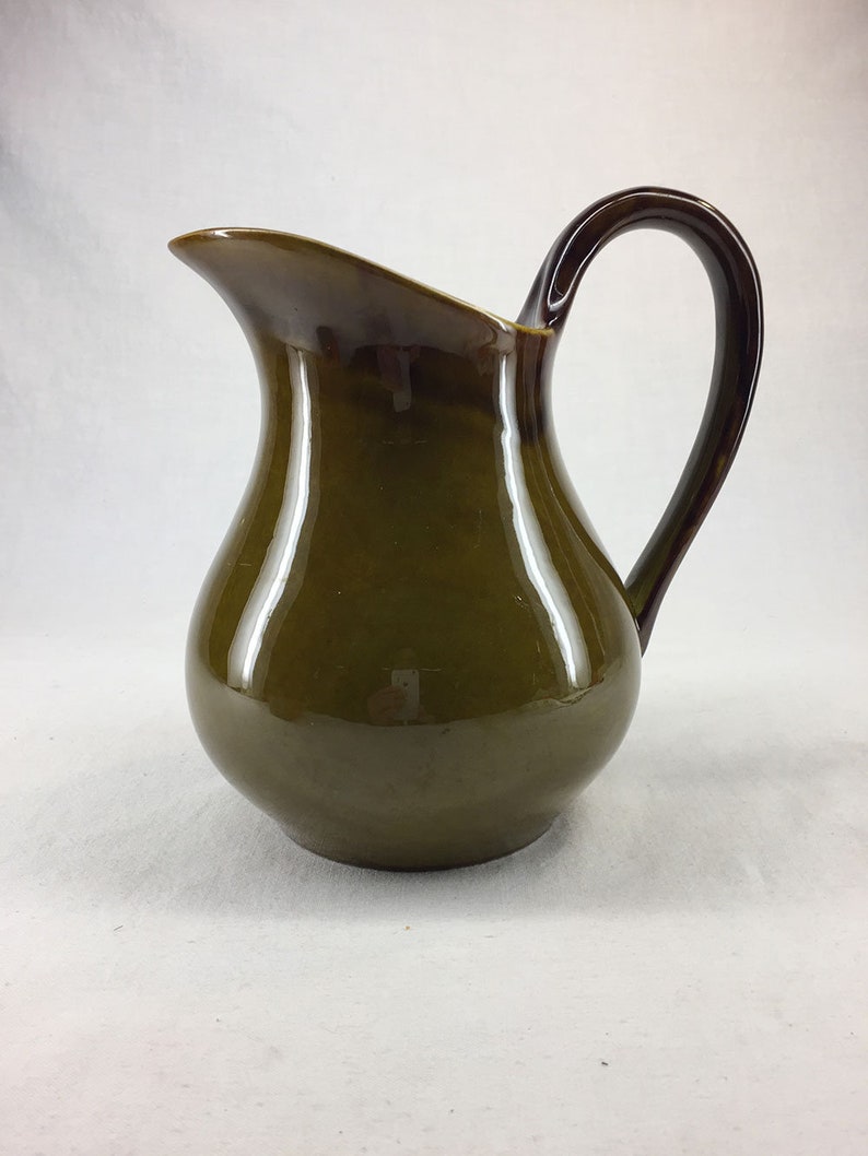 1920s-40s Vintage Mid-century Modern French St. Clément Vallauris Green ...