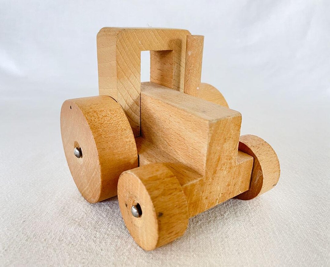 1940s Vintage Antique Folk Art Deco Swiss Wood Toy Car TRUCK Handmade ...