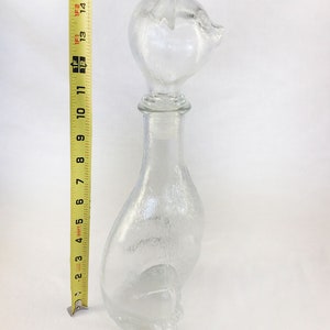 Feline 50s Vintage Whiskey GLASS BOTTLE Mid-century Modern CAT Kitten ...
