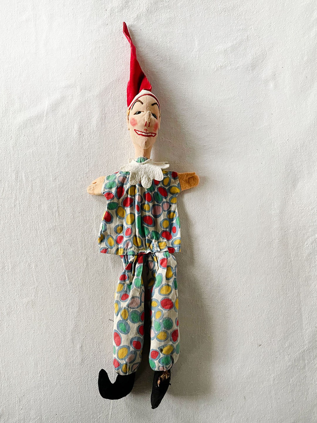 Vintage KERSA Cloth Clown Germany 40s Character Puppet Hand Glove ...