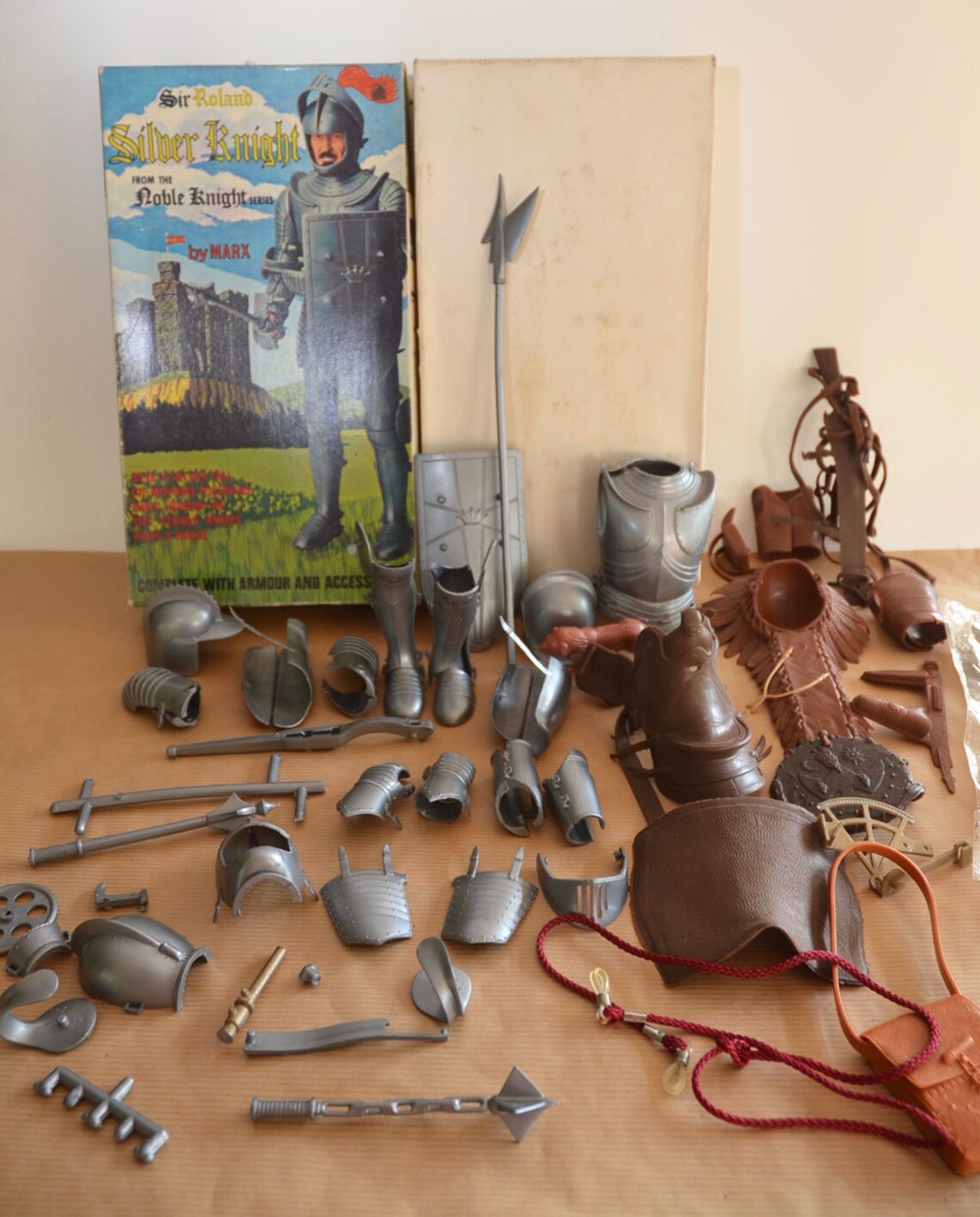 Vintage MARX 1960s JOHNNY WEST Sir Roland Stuart Silver Knight - Etsy