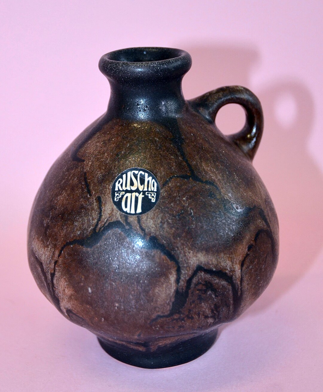 60s RUSCHA KERAMIK ART Vase West German Pottery Fat Lava Vintage ...