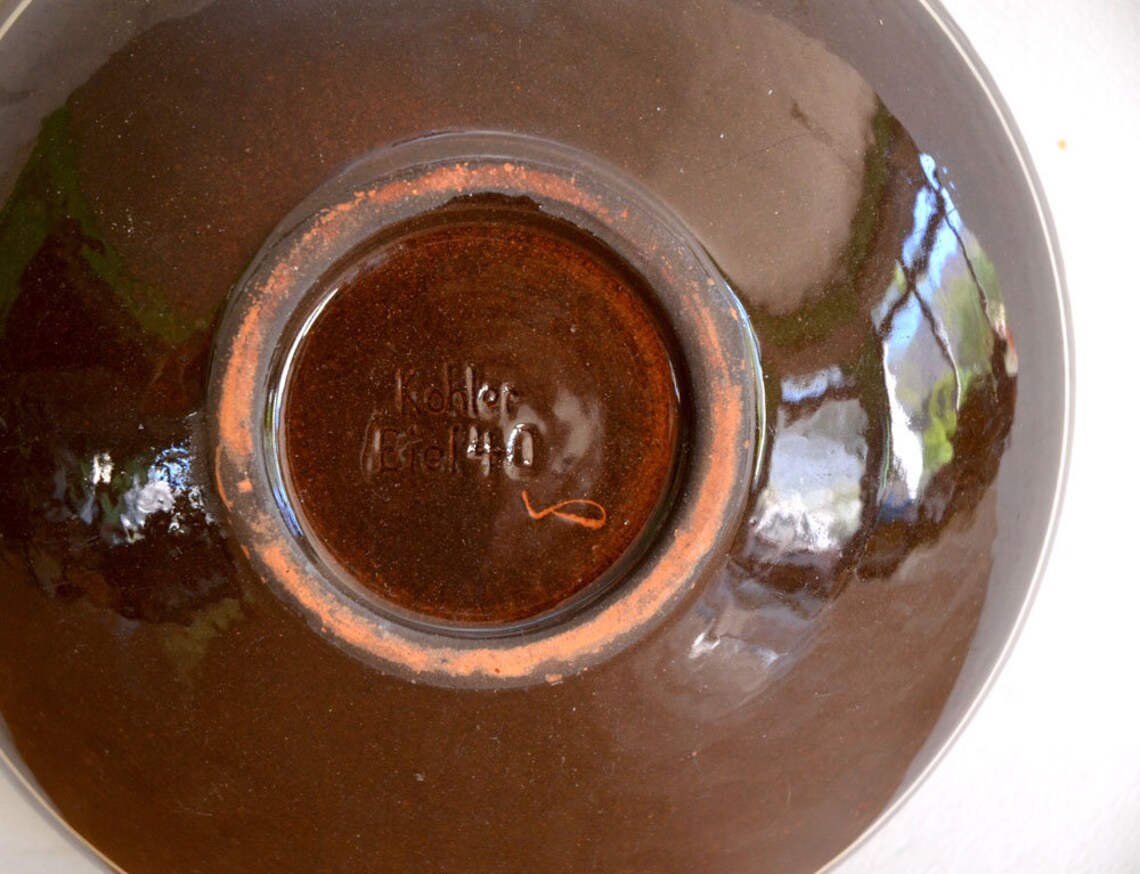 Vintage SWITZERLAND Pottery Artist HUGO KOHLER Biel Handarbeit | Etsy