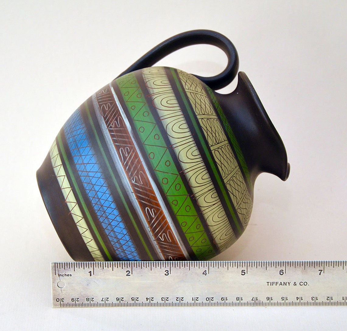 Vintage SWITZERLAND Pottery Artist POTERIE NEUCHATELOISE Handarbeit ...