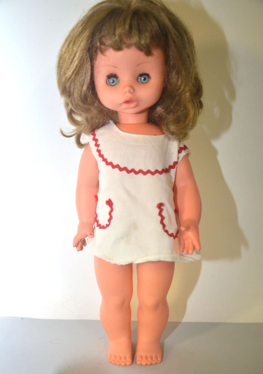 Rare TALKING RECORD Vintage Doll Italocremona 1969 Bella France Alta ...