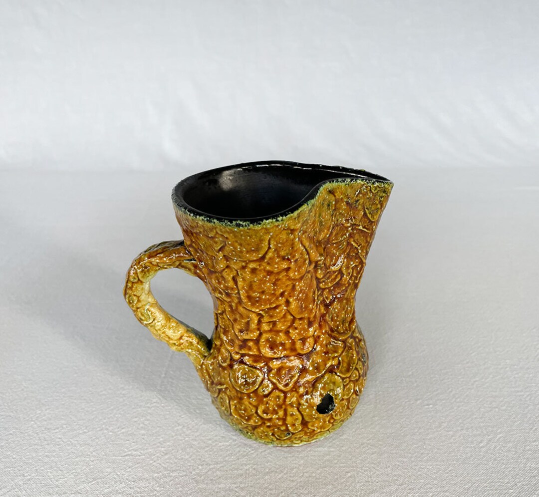 1950s-60s FRENCH POTTERY Vintage Antique Crusty Fat Lava "cyclops" Mid ...