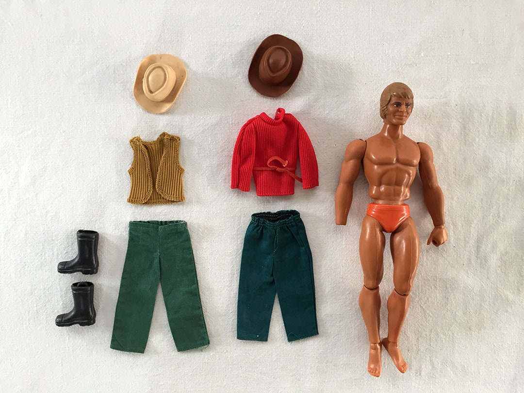 LOT Rare HTF Vintage Antique 1960/70 French Mattel Big Jim Blonde Jeff ...