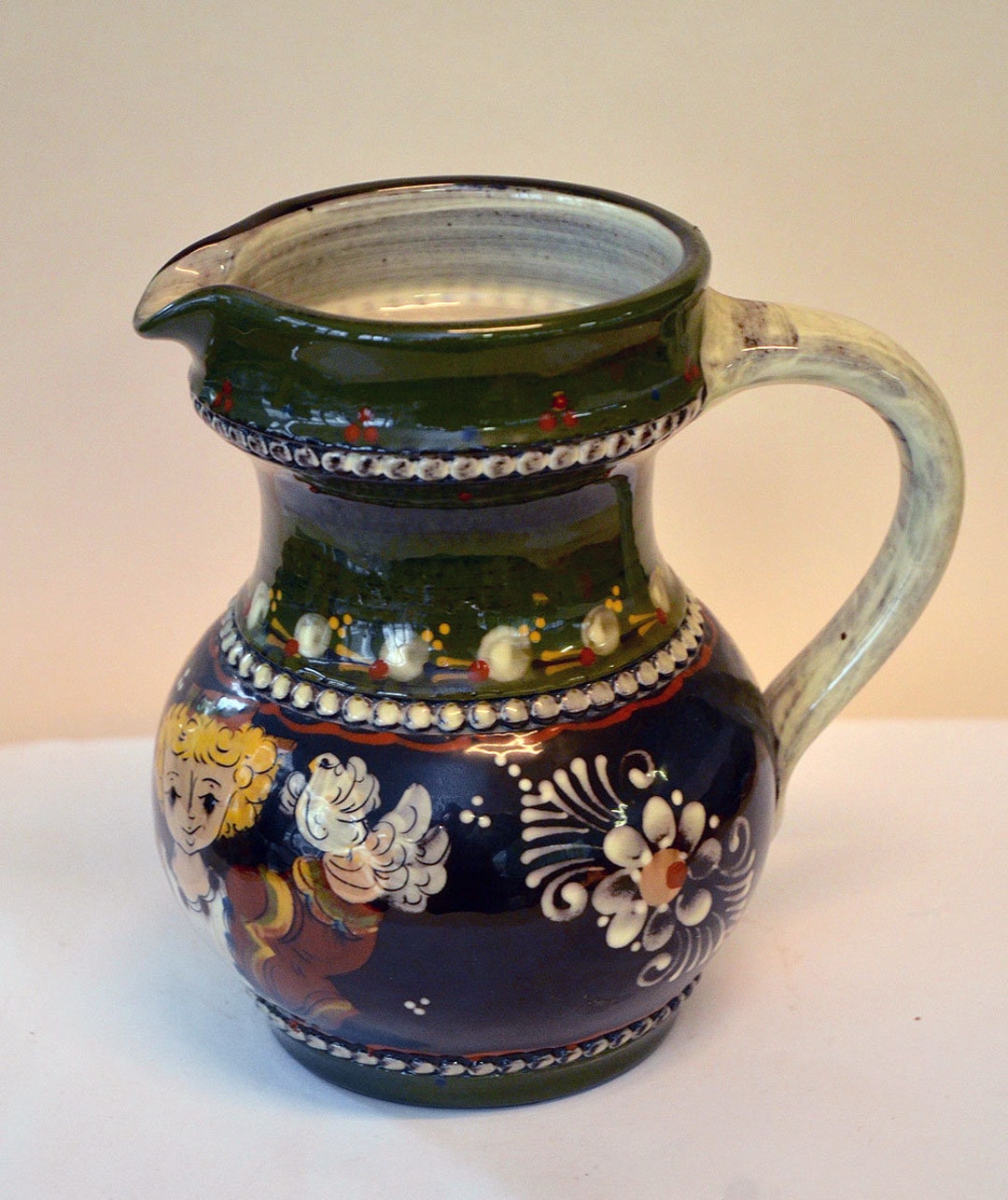 Vintage SWISS Pottery Artist HUGO KOHLER Biel Handarbeit Handmade ...