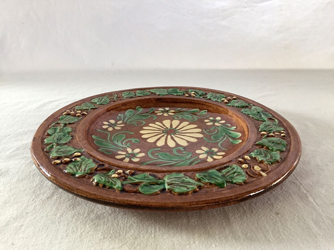 1850/80s Antique SWISS Pottery Artist Handarbeit Handmade German French ...