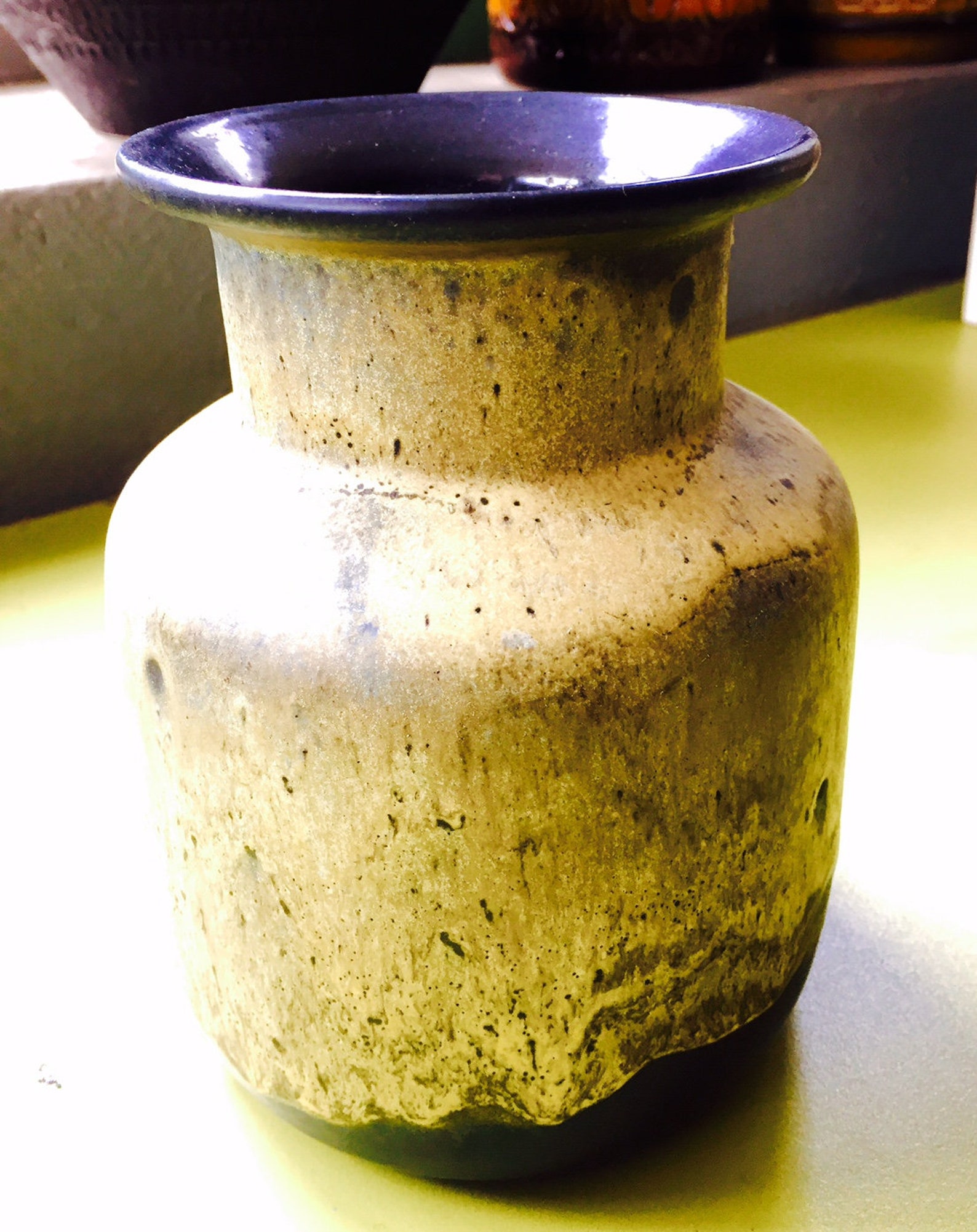1950s W. German SWISS Pottery Vintage Antique Vase Fat Lava | Etsy