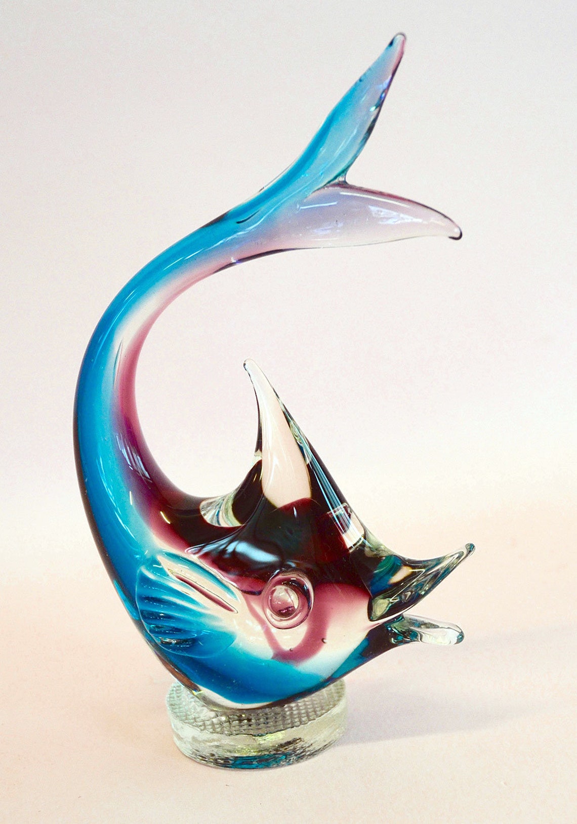 40/50s Hand-made Blown Heavy Glass Fish Venini Murano Design - Etsy